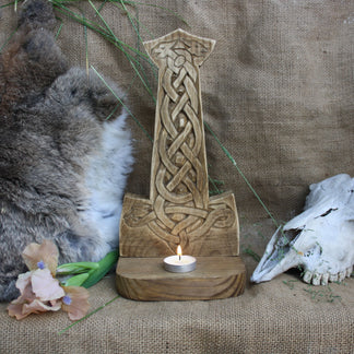 Candlestick Altar for Thor. Hammer of Thor | ancientgods
