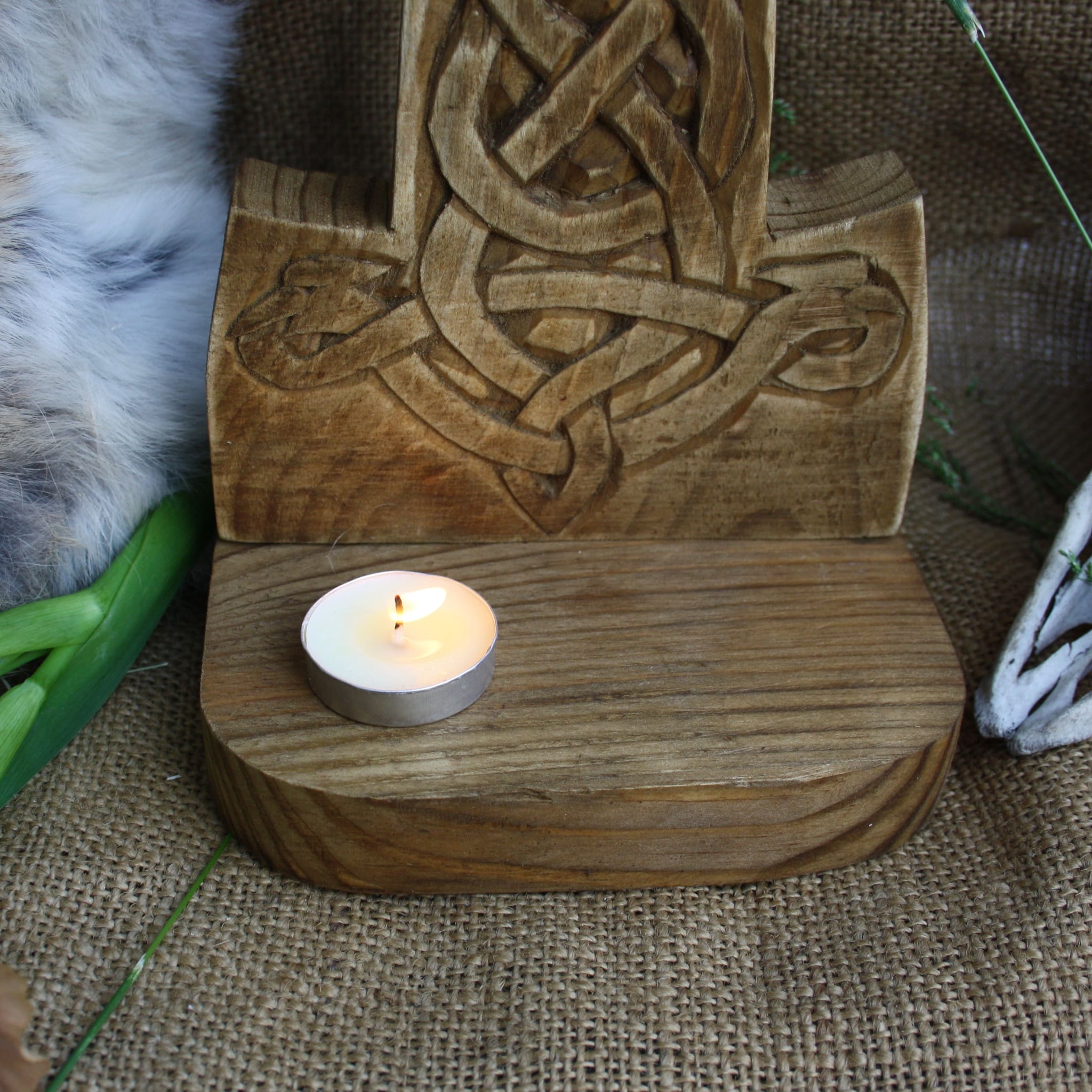 Candlestick Altar for Thor. Hammer of Thor | ancientgods