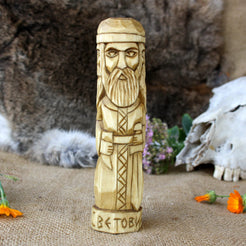 Wooden figurine of Slavic God SVITOVIT